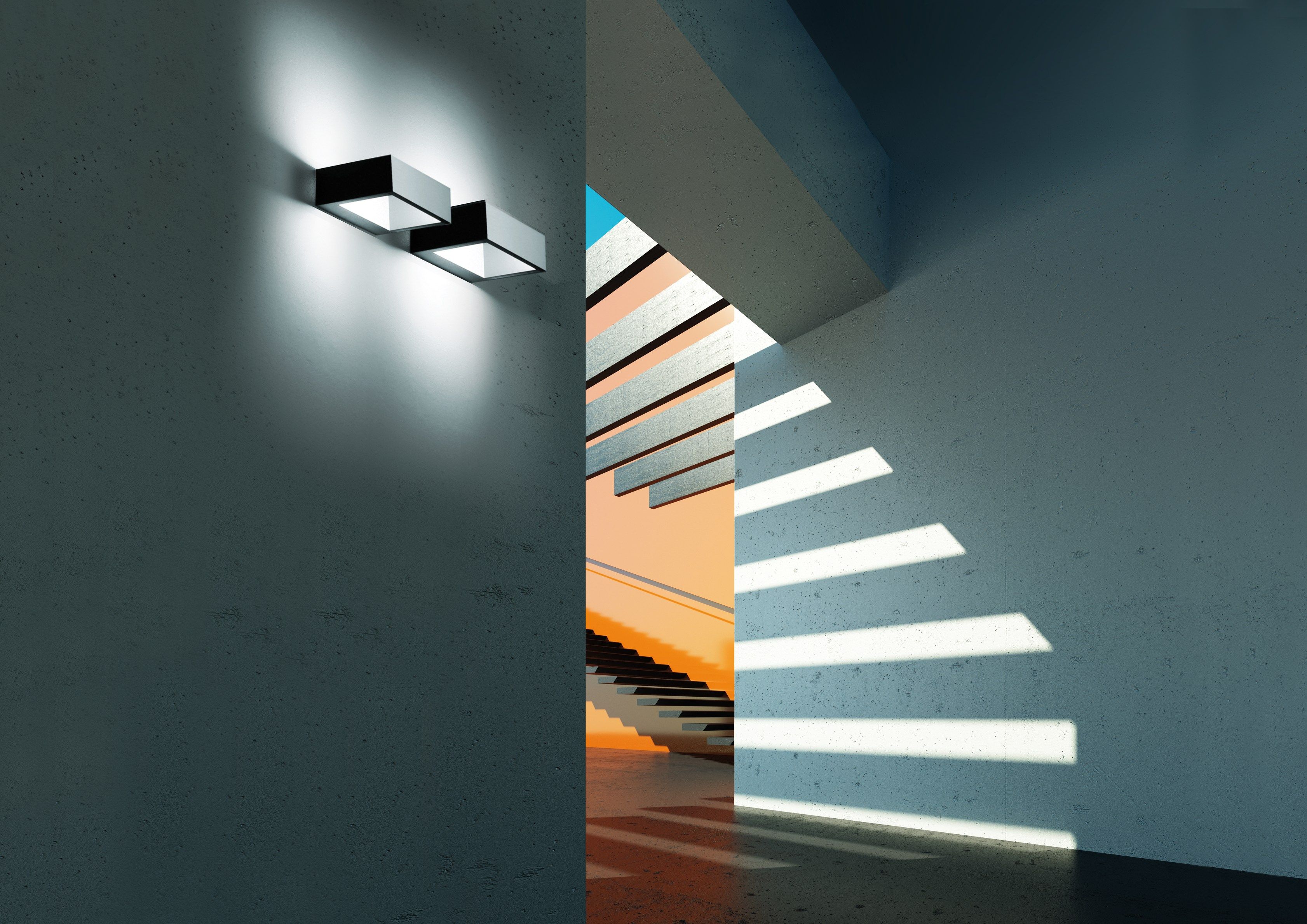 COOL SQUARE | Outdoor wall Lamp By SIMES