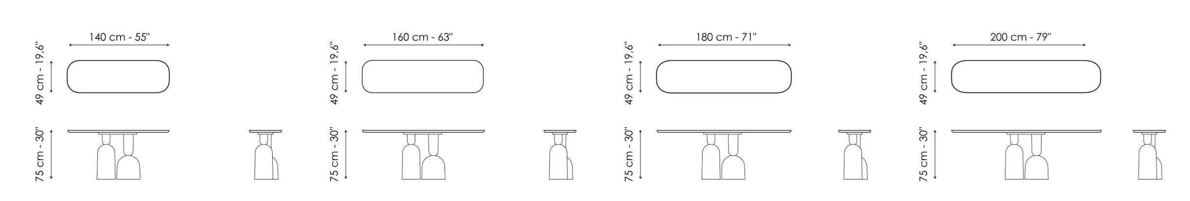 COP Rectangular console table By Bonaldo | design Roberto Paoli