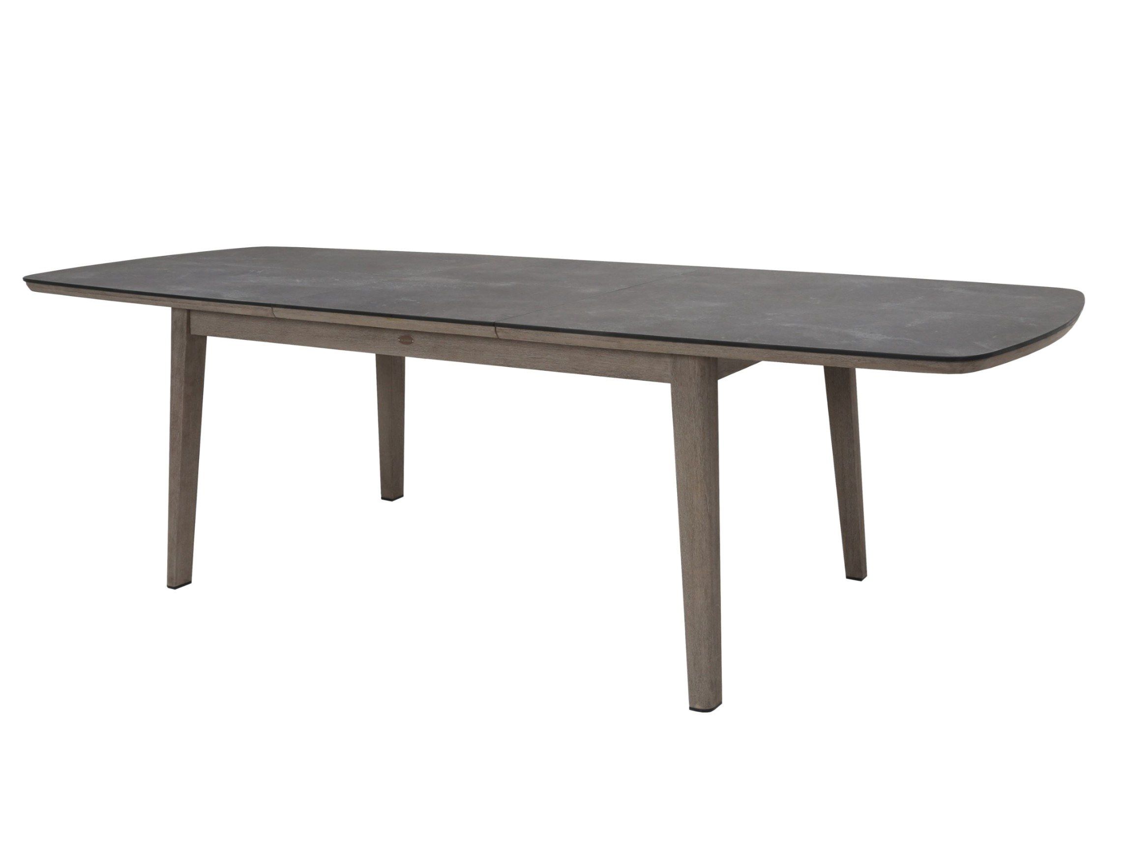 COPENHAGUE Extending rectangular HPL garden table By Les Jardins ...