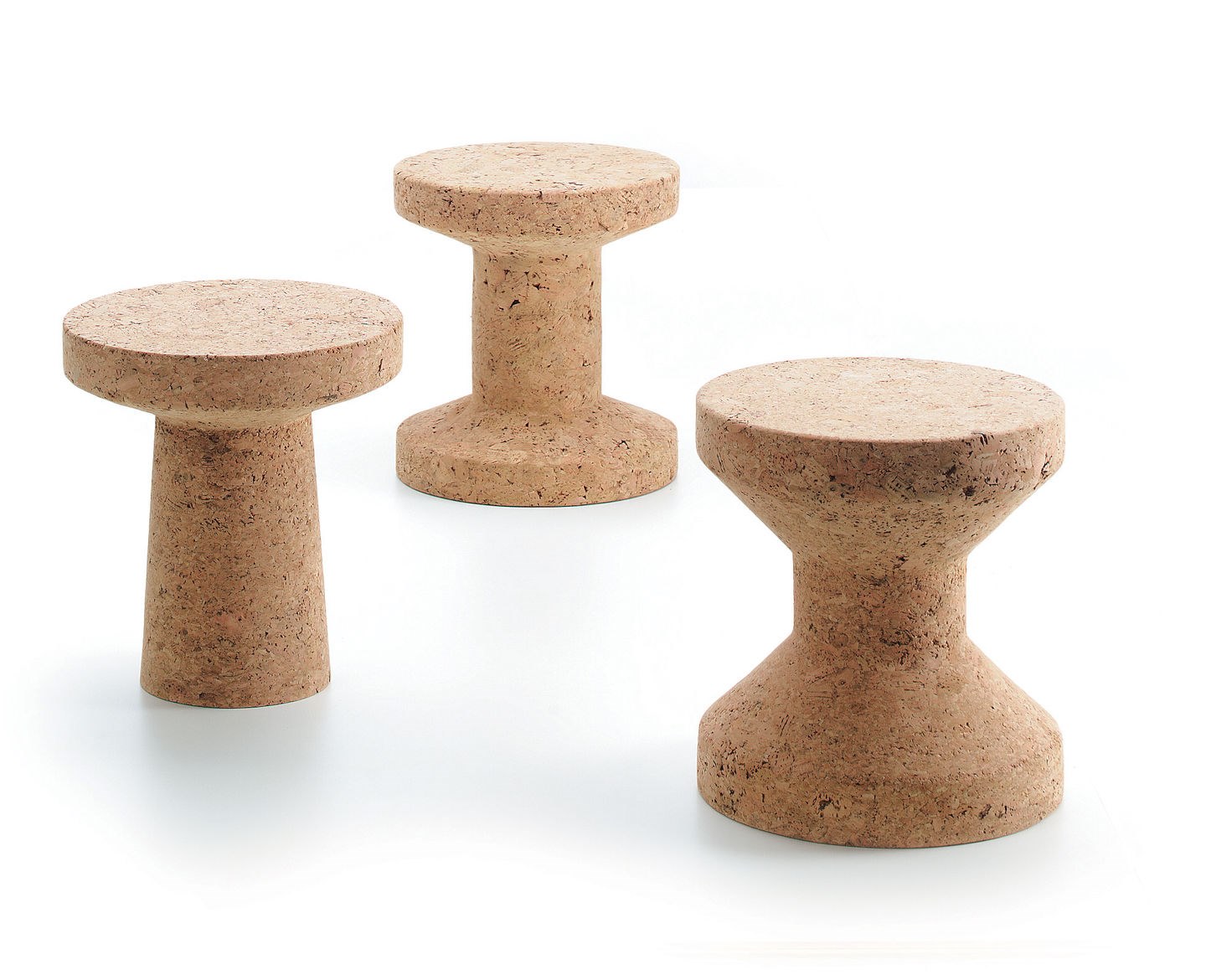 CORK FAMILY Hocker / Couchtisch aus Kork By Vitra | design Jasper Morrison