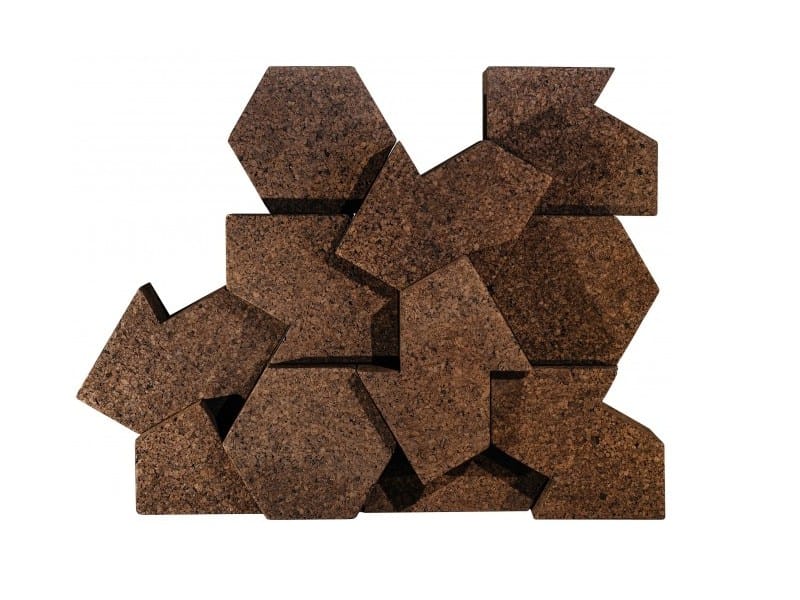 Cork room divider CORKHEX3D By GENCORK