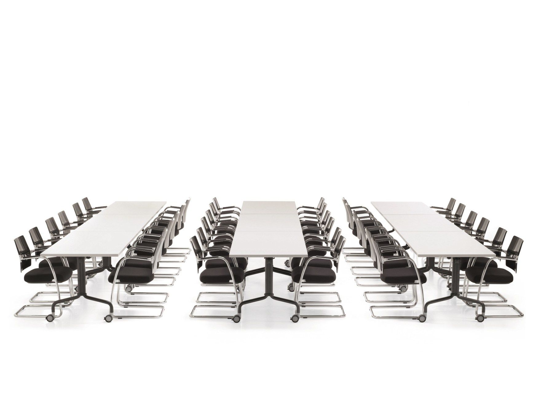 CORNER | Folding meeting table By Emmegi