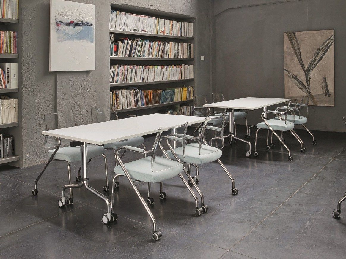 CORNER | Folding meeting table By Emmegi