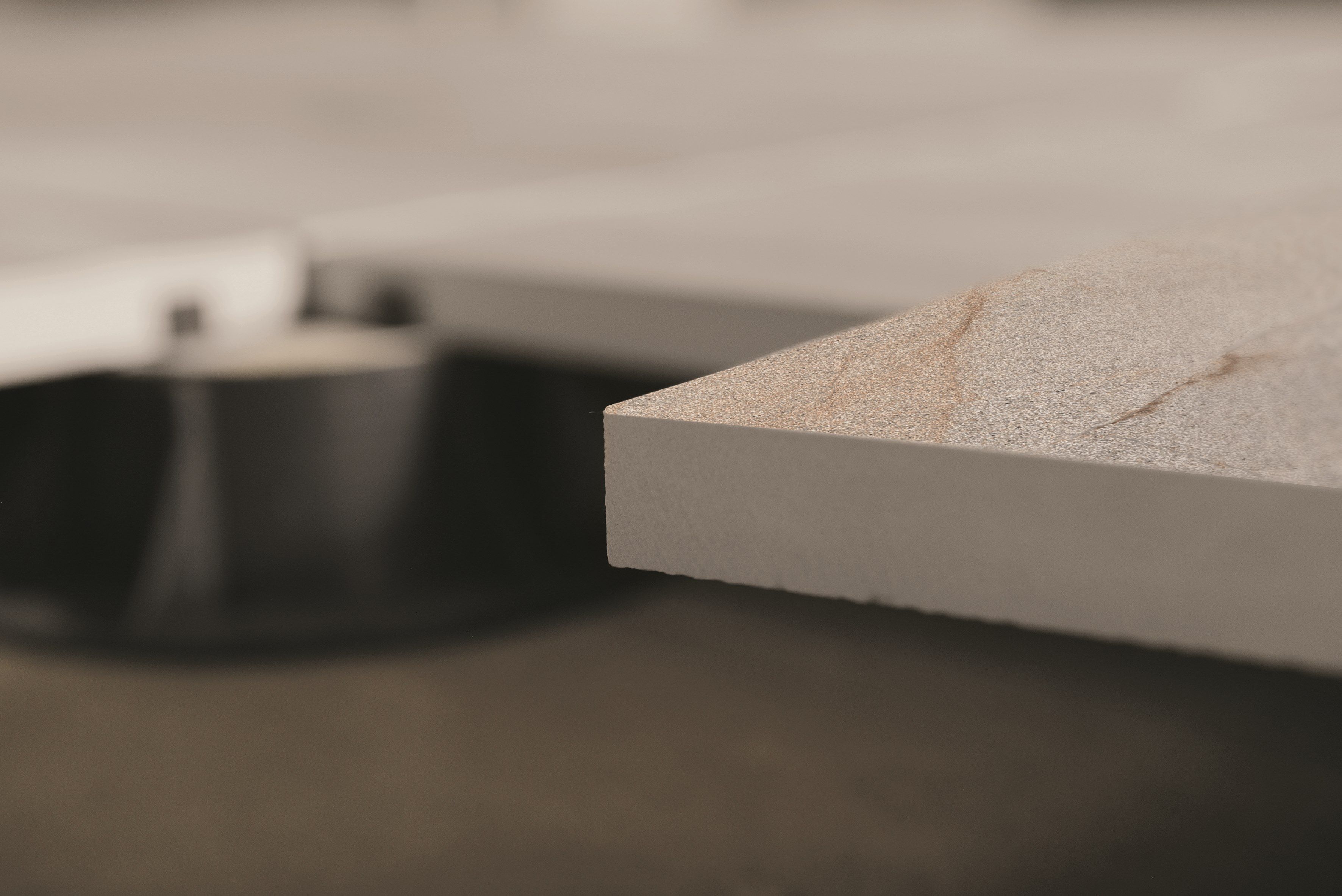 CORNERSTONE GRANITE STONE Indoor/outdoor porcelain stoneware wall/floor tiles By Ergon