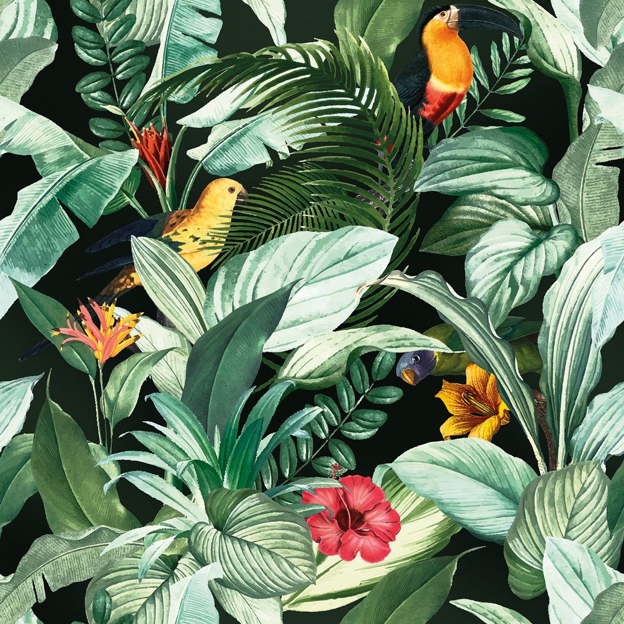 Washable Tropical vinyl wallpaper COSTA RICA beExploit Collection By ...