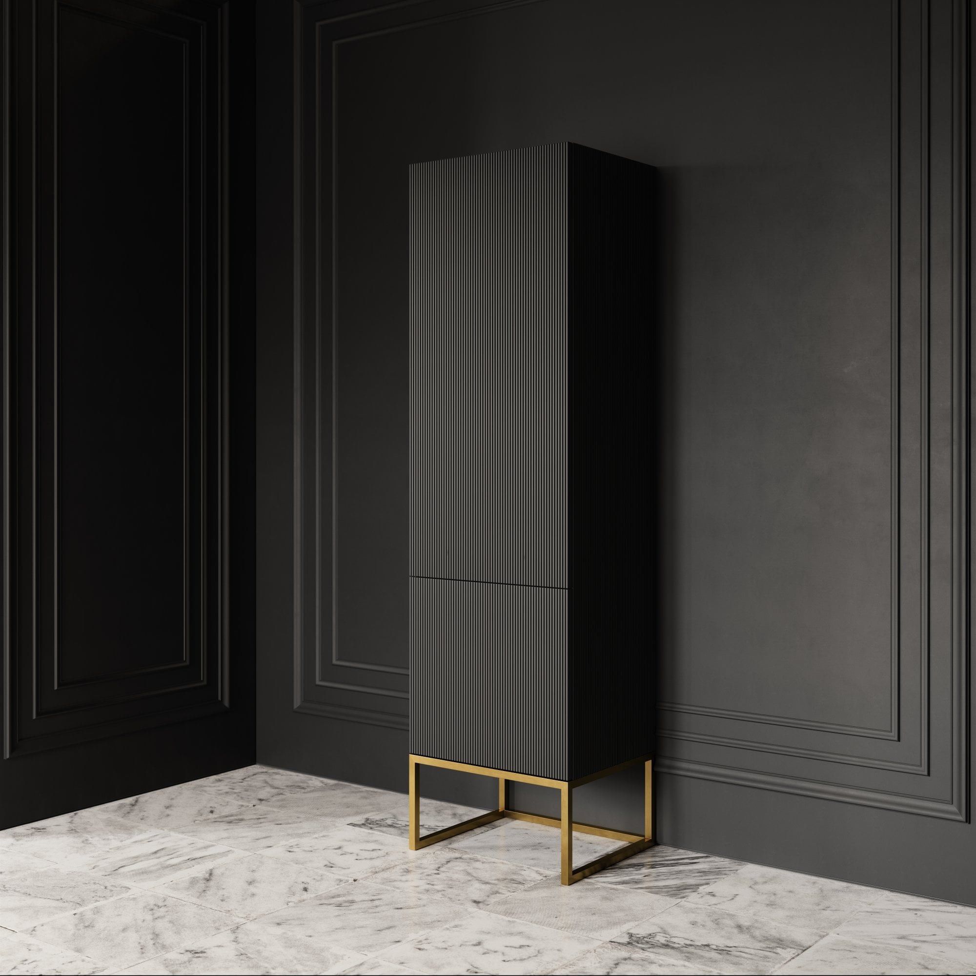COUTURE Floorstanding wooden bathroom cabinet with doors By LUSSO
