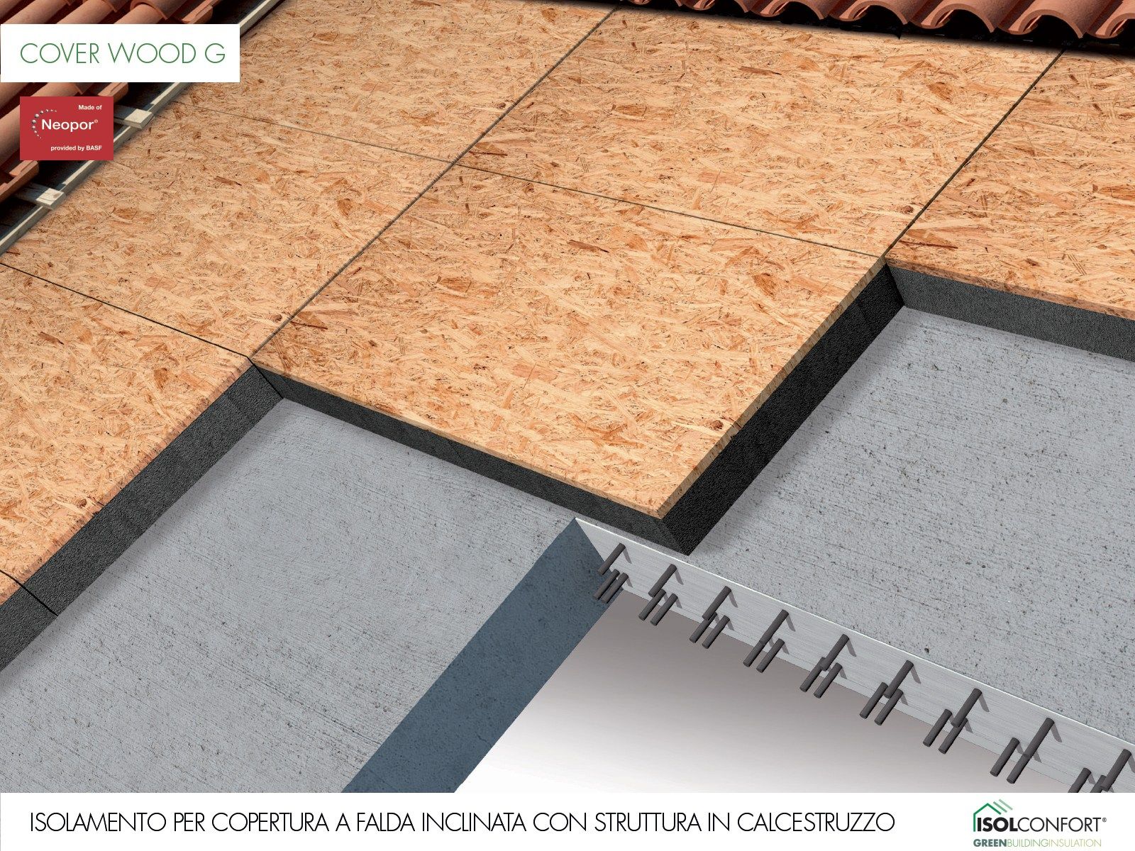 Thermal insulation panel COVER WOOD G By Isolconfort