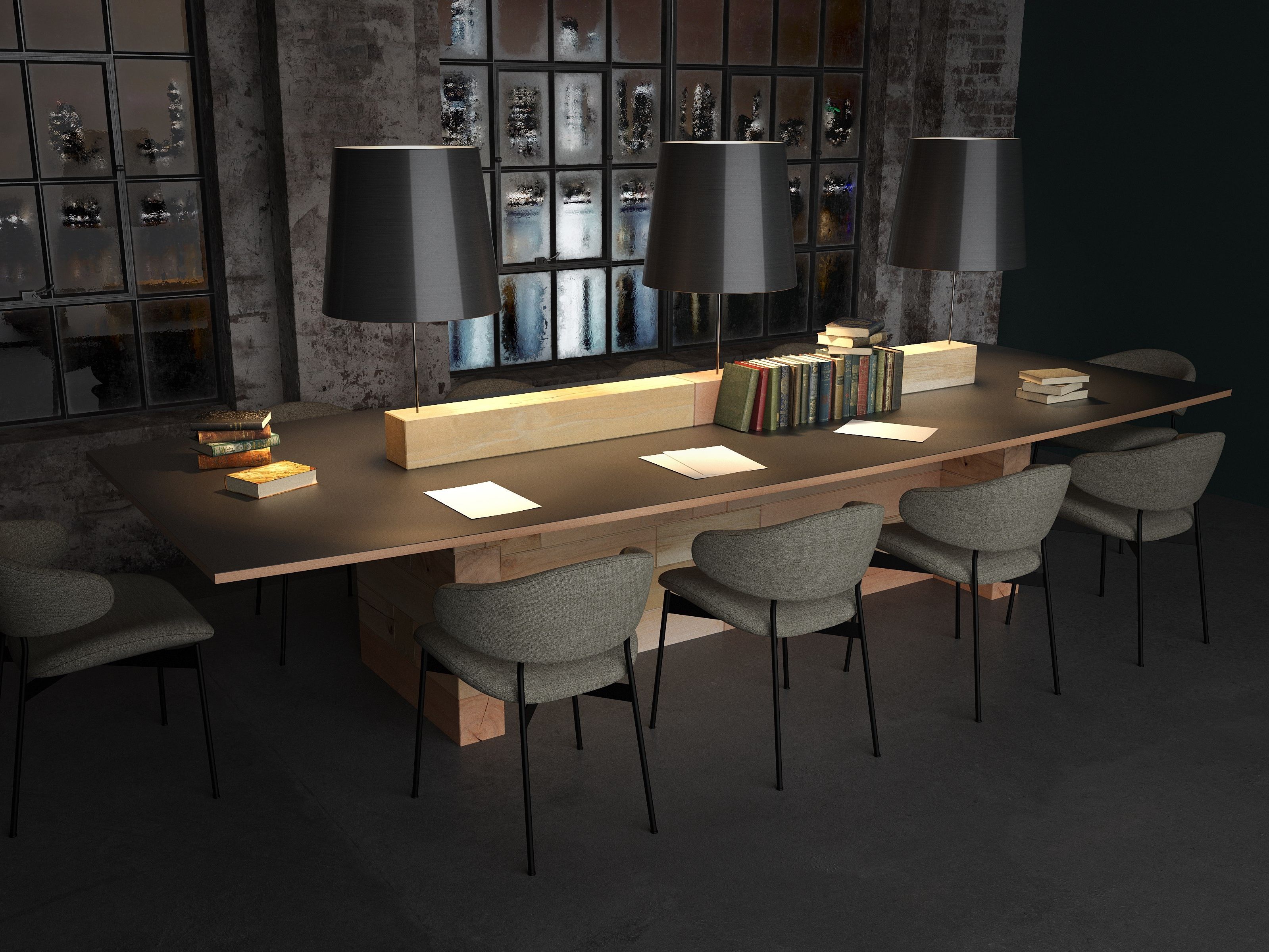 CRAFTWAND® | Wooden meeting table By CRAFTWAND