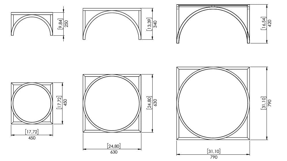 CRESCENT | Coffee table Crescent Collection By Prieto Studio
