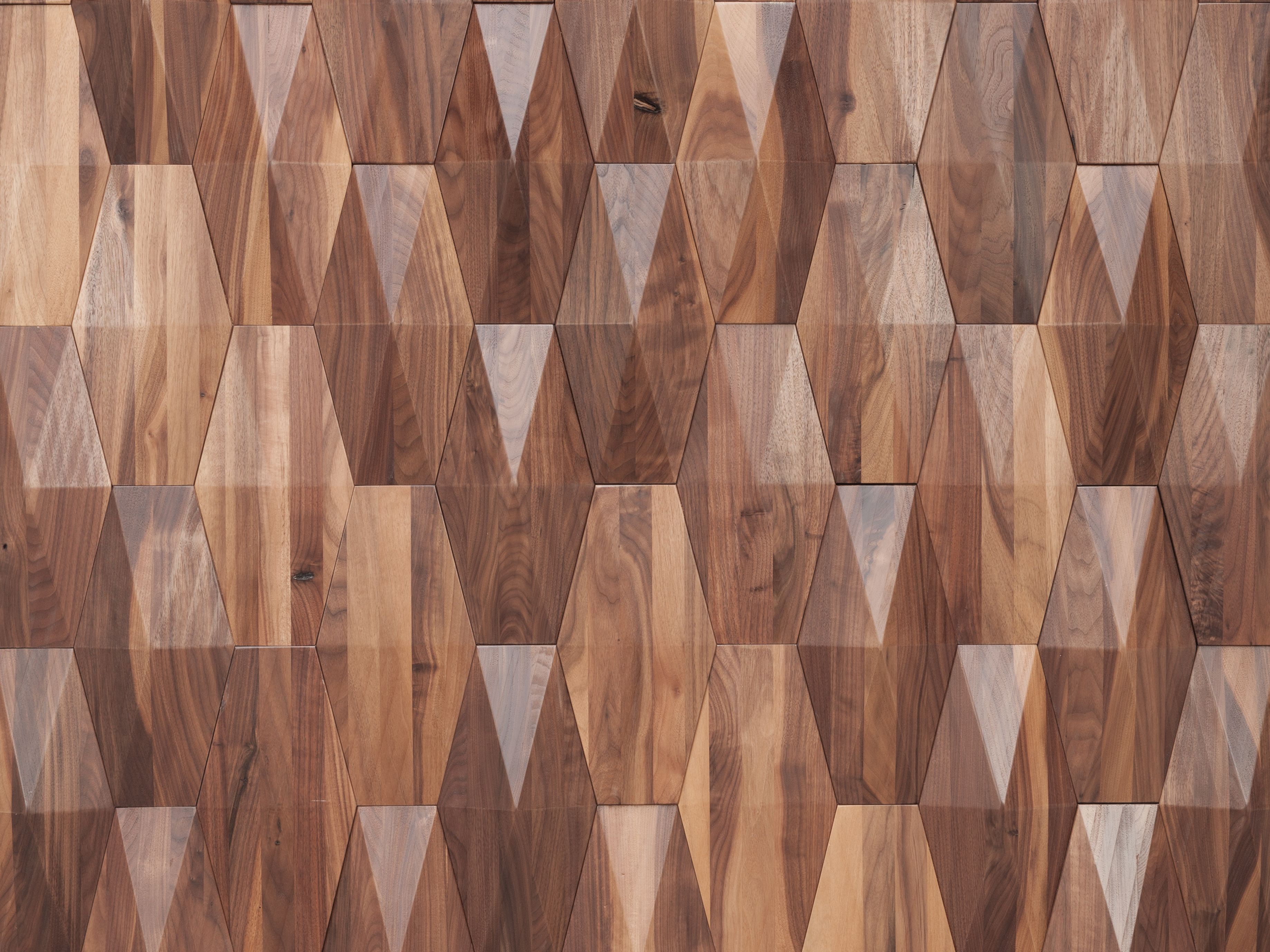 Indoor wooden 3D Wall Cladding CREST By Wonderwall Studios