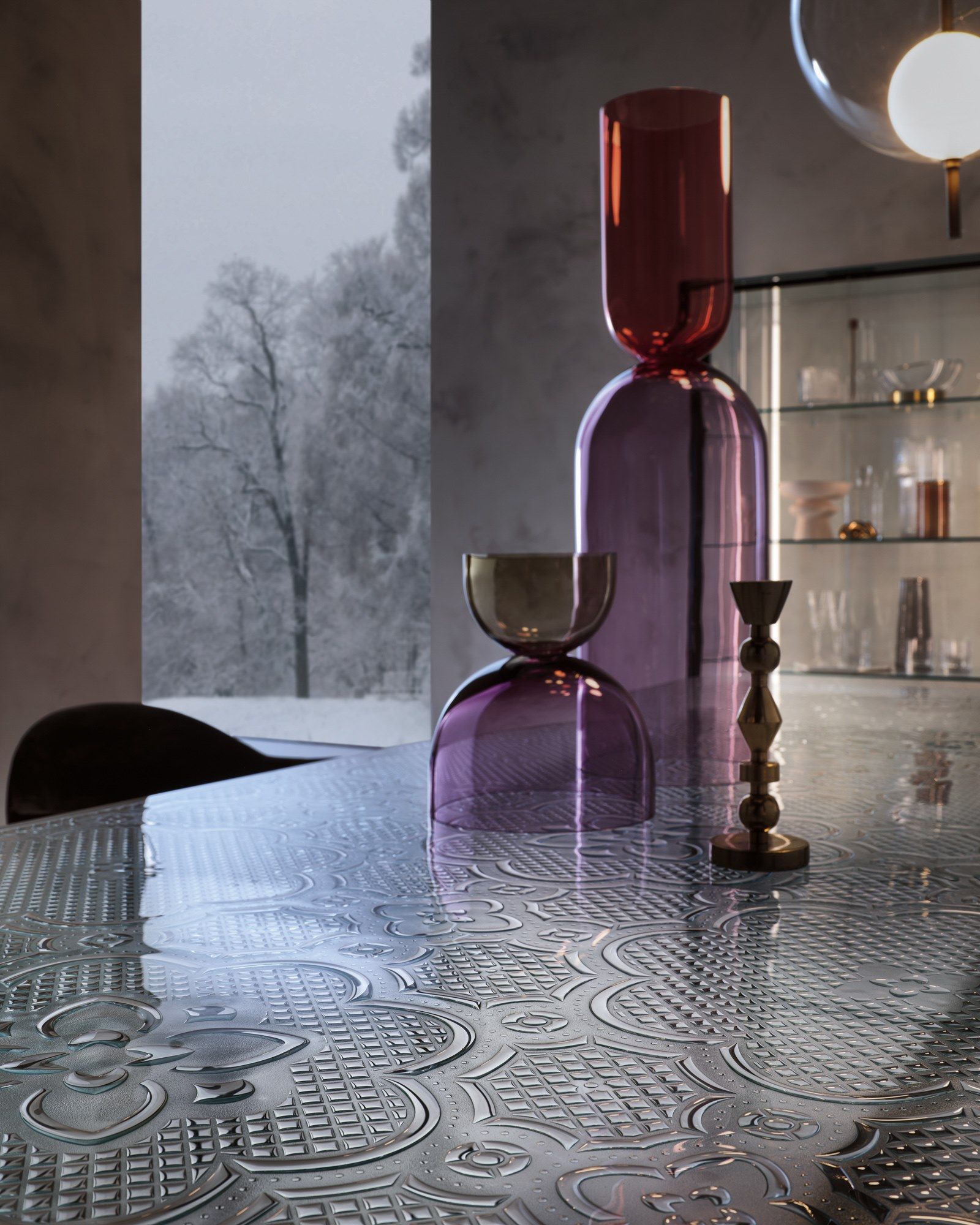CRISTALINE Table By Fiam Italia | design Marcel Wanders Studio