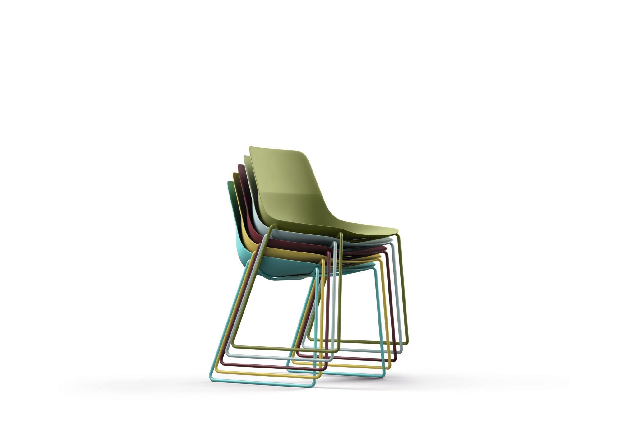 CRONA LIGHT | Sled base chair crona Collection By Brunner design ...