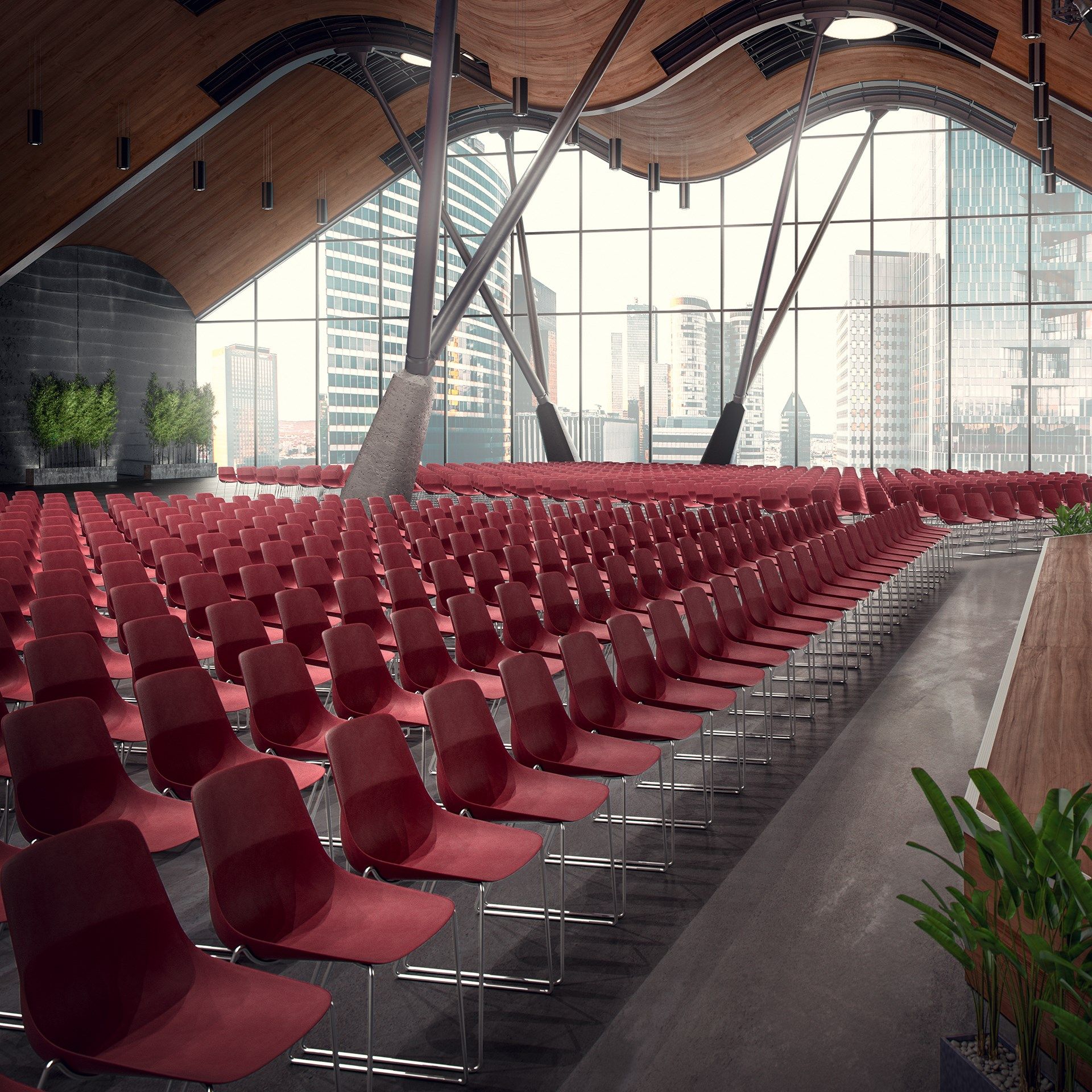 CRONA LIGHT | Sled base chair crona Collection By Brunner design ...