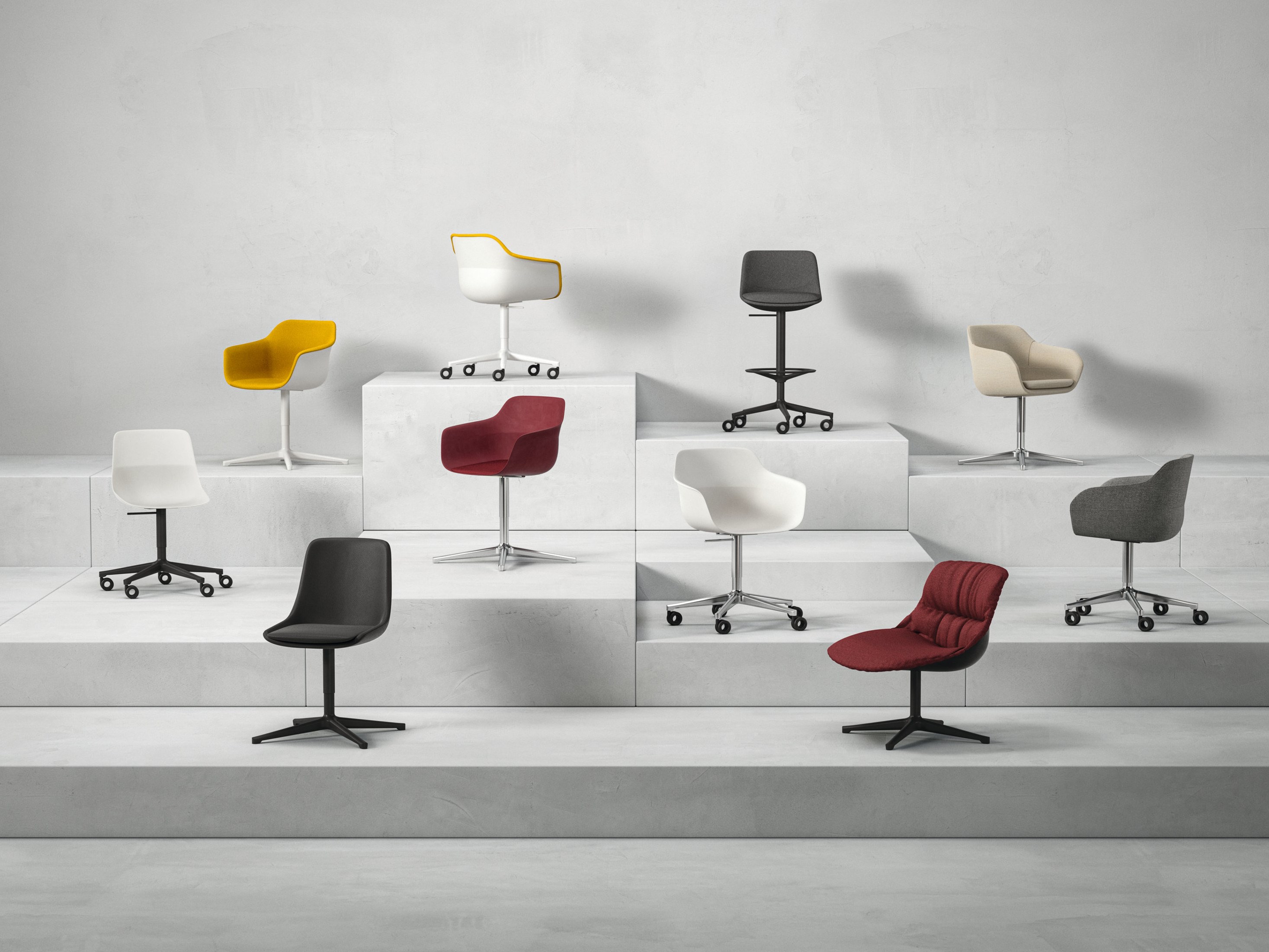 CRONA Swivel chair with armrests By Brunner | design Archirivolto ...