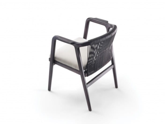 CRONO Solid wood chair with armrests By Flexform | design Antonio Citterio