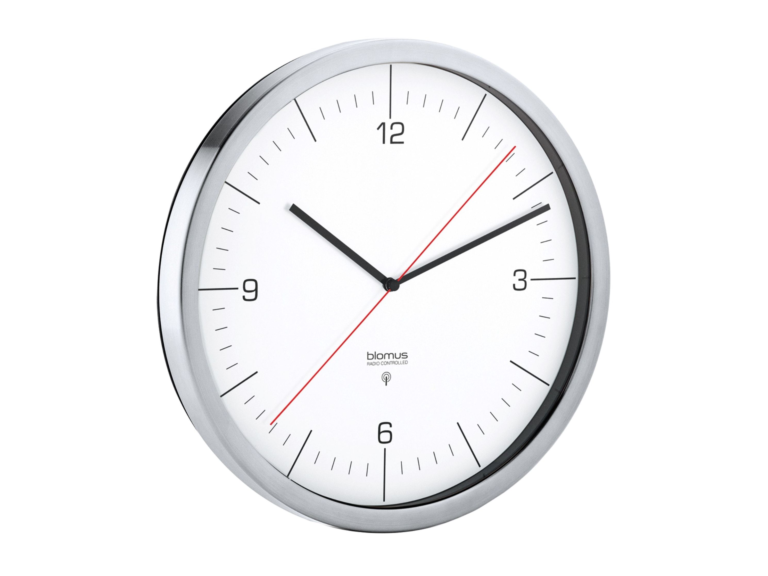 Wall-mounted glass and steel clock CRONO By blomus design Flöz ...