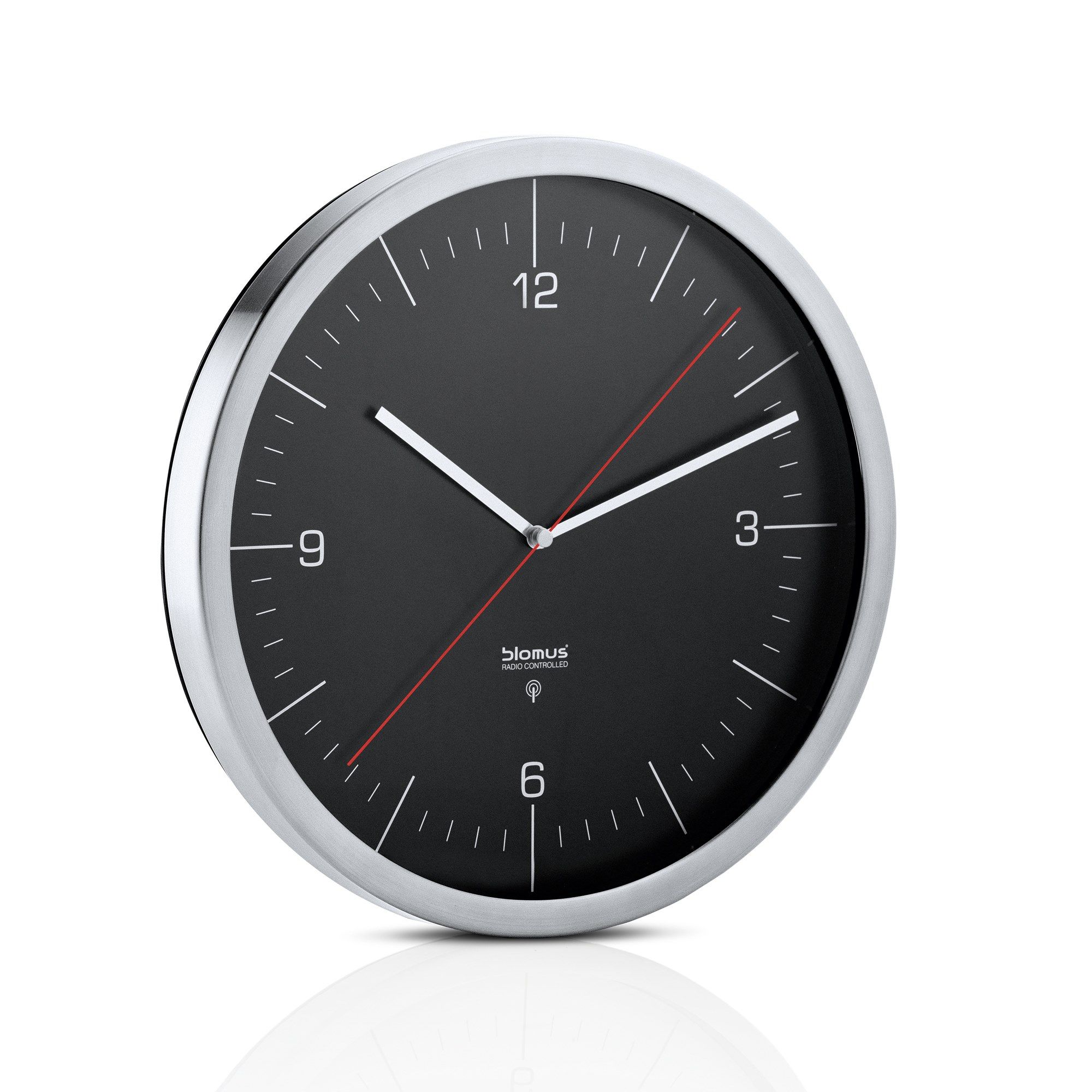 Wall-mounted glass and steel clock CRONO By blomus design Flöz ...