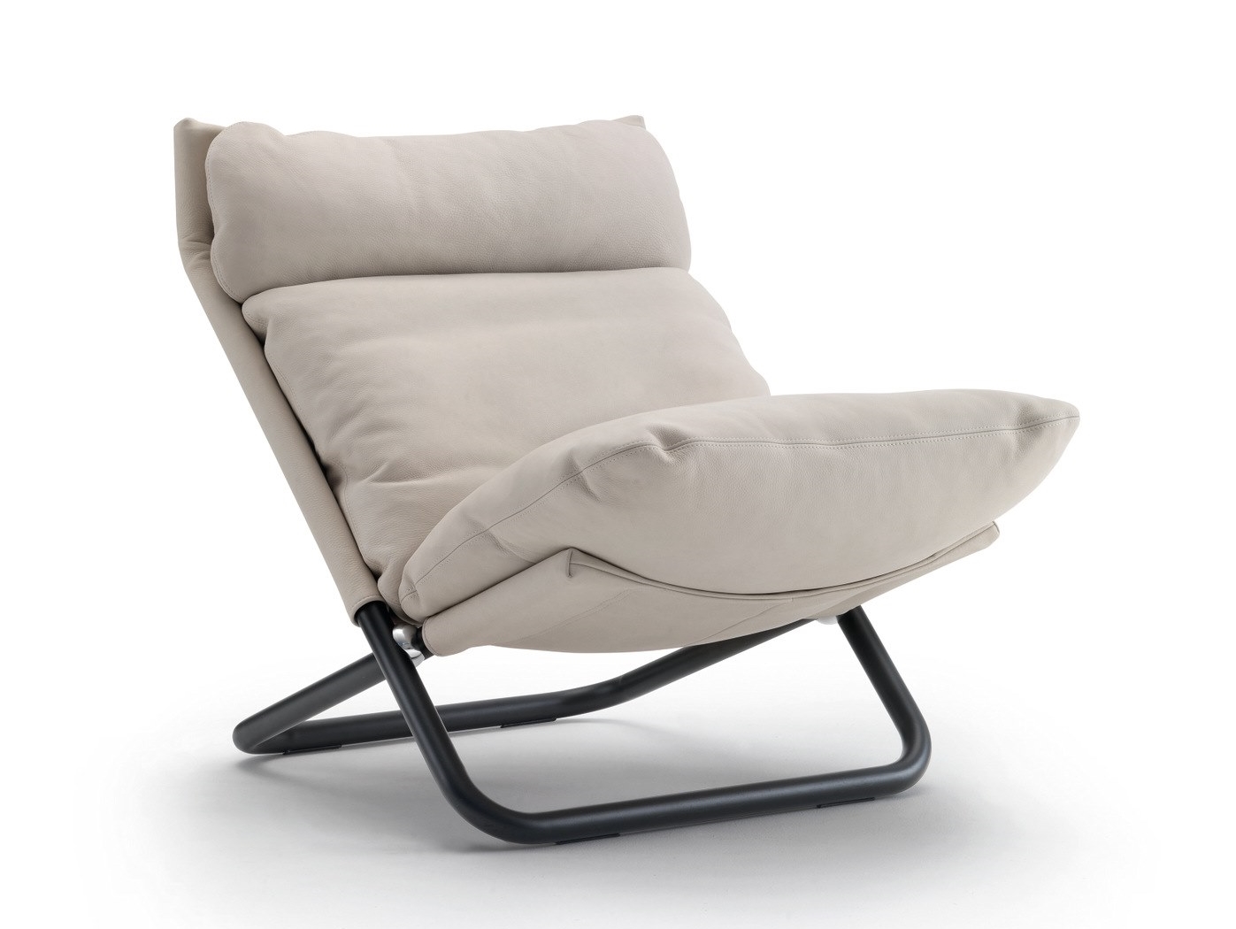 CROSS HIGH Leather armchair By arflex | design Marcello Cuneo