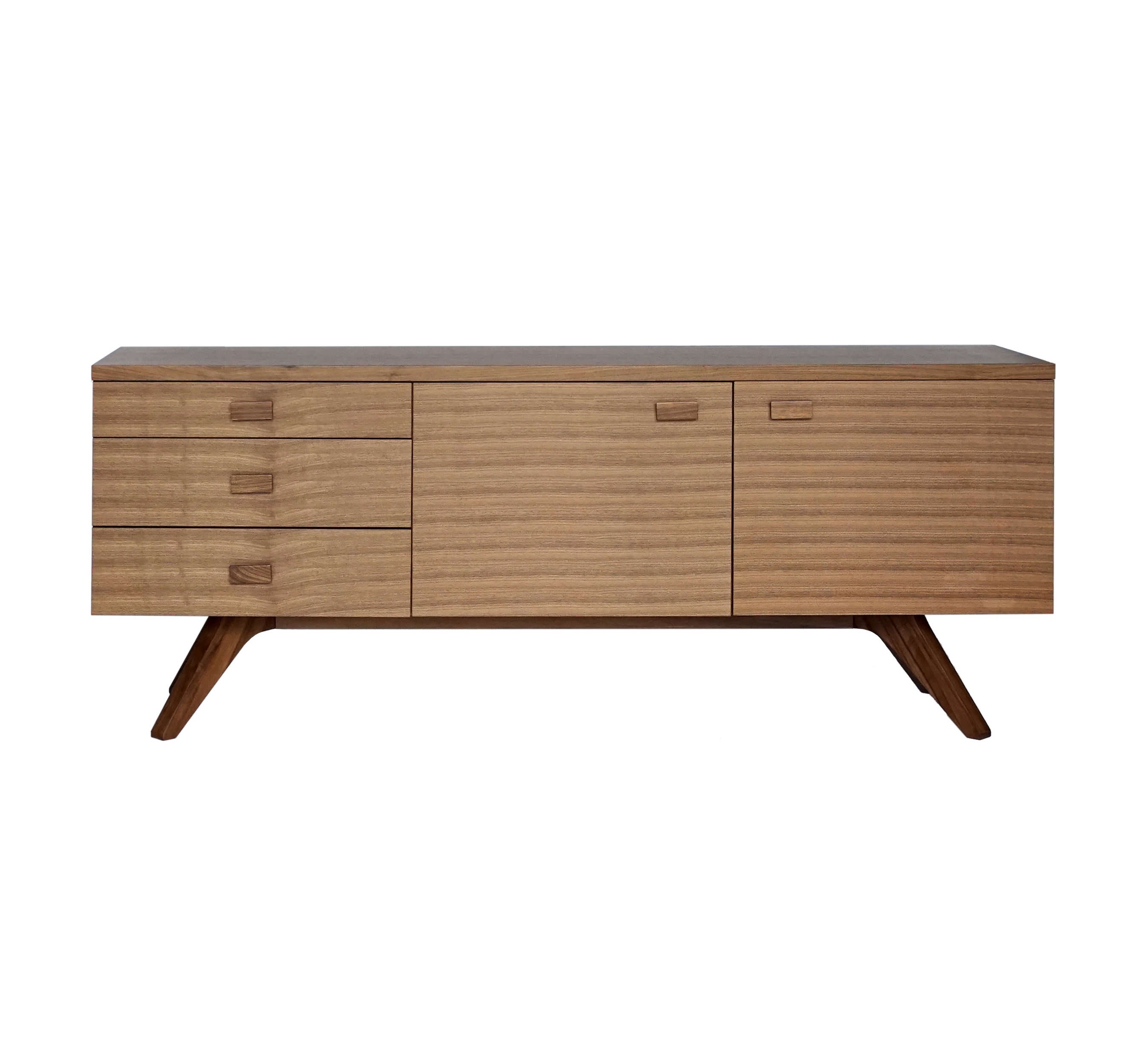 CROSS Wood veneer sideboard By Case | design Matthew Hilton