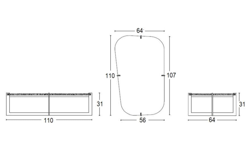 CRUZ | Coffee table By Quinti Sedute design Ximo Roca