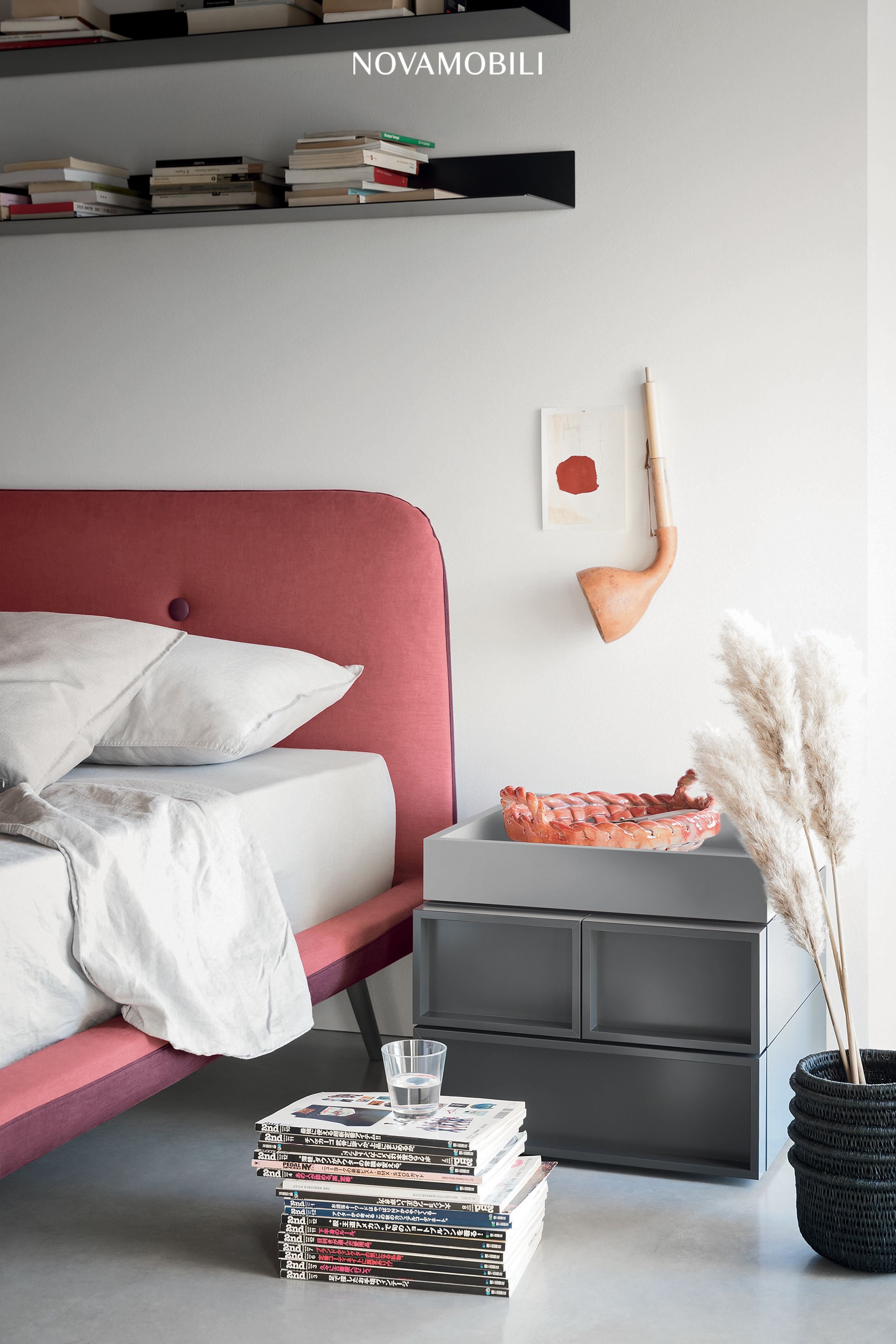 Bedside table with drawers CUBE SYSTEM | Bedside table Cube Collection ...