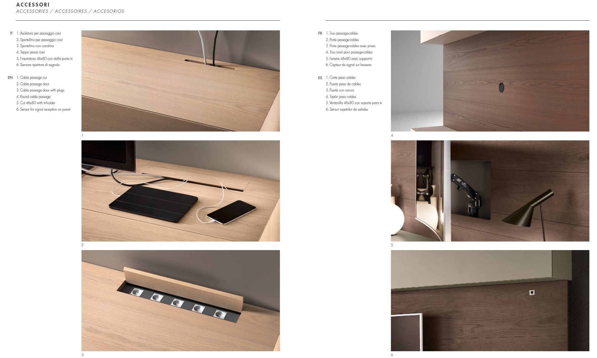 CUBE6 Wooden storage wall By OLIVIERI