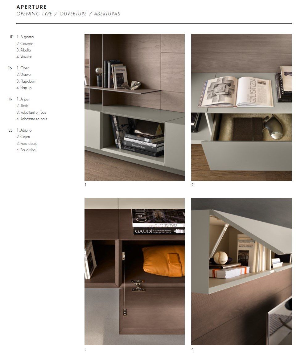 CUBE6 Wooden storage wall By OLIVIERI