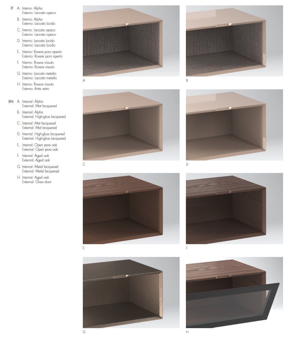 CUBE6 Wooden storage wall By OLIVIERI