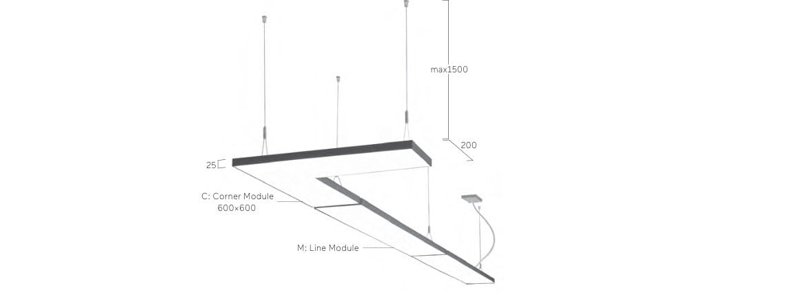 CUBIC EVOLUTION SYSTEM G4/P4 吊灯 By Lightnet