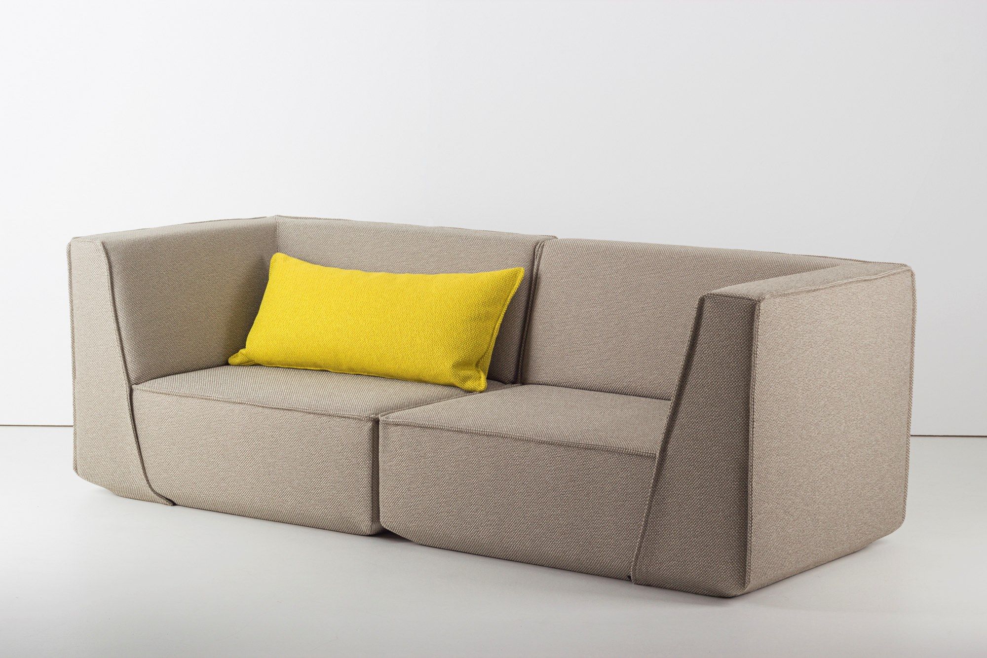 CUBIT Modular 2 seater fabric sofa By Cubit by Mymito