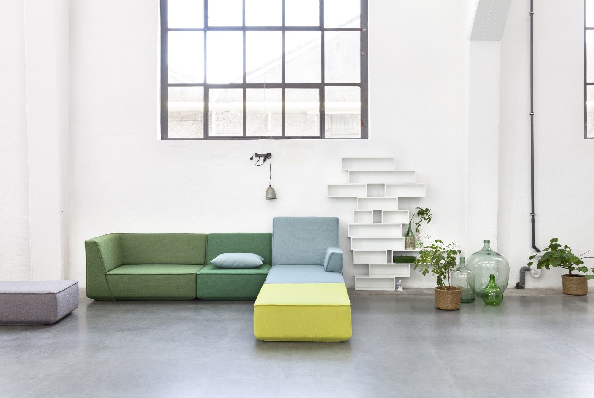 CUBIT Modular 3 seater fabric sofa By Cubit by Mymito