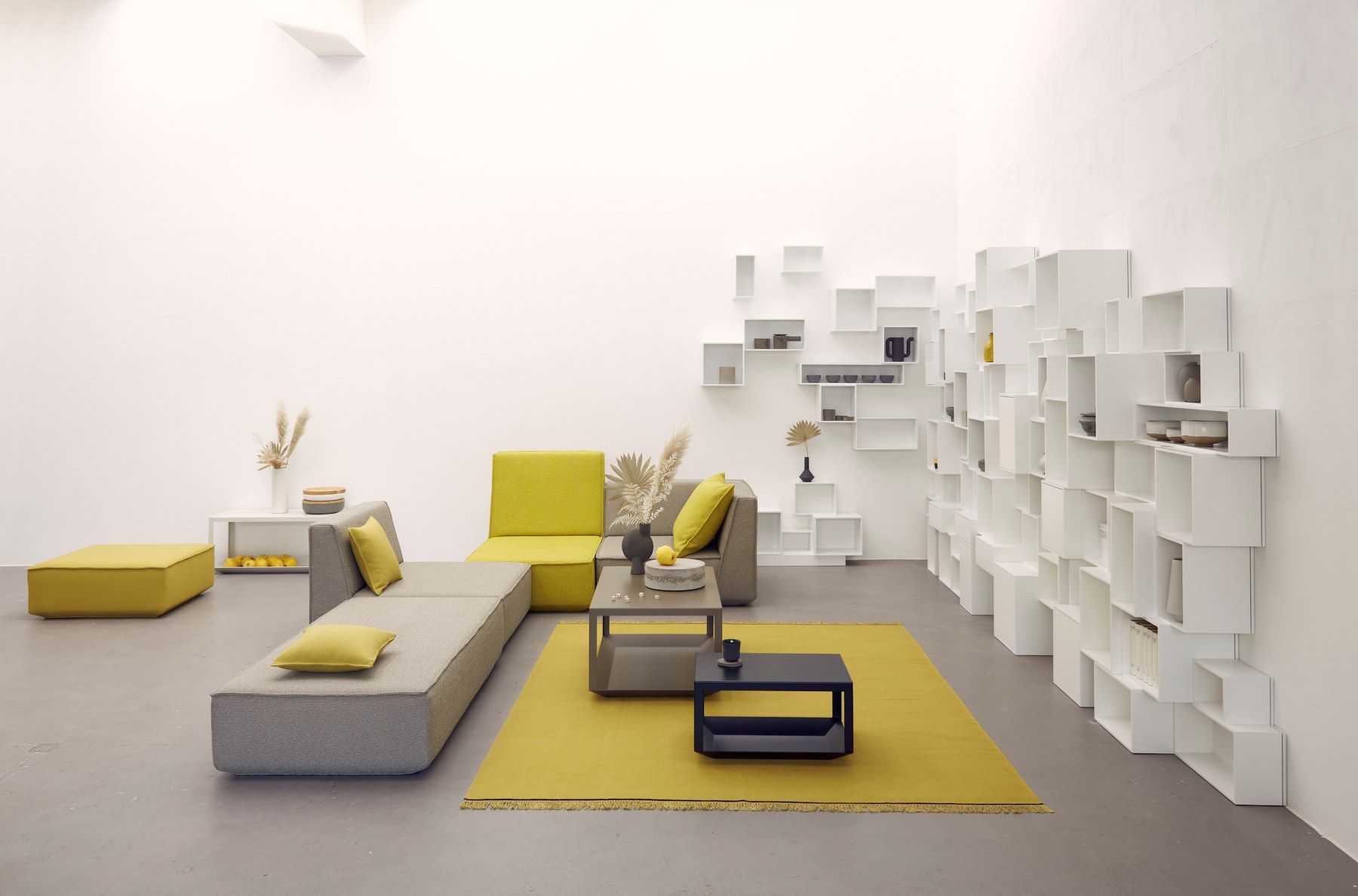 CUBIT Modular 3 seater fabric sofa By Cubit by Mymito