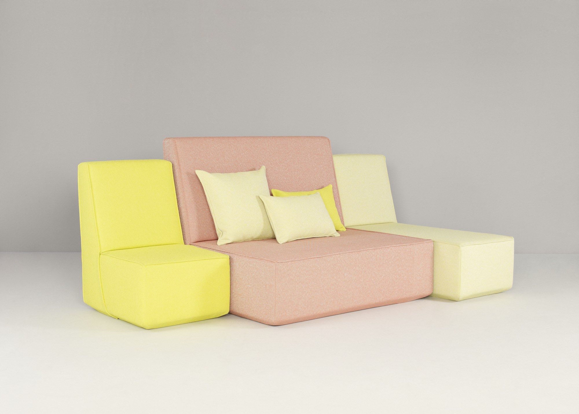 CUBIT Modular 3 seater fabric sofa By Cubit by Mymito