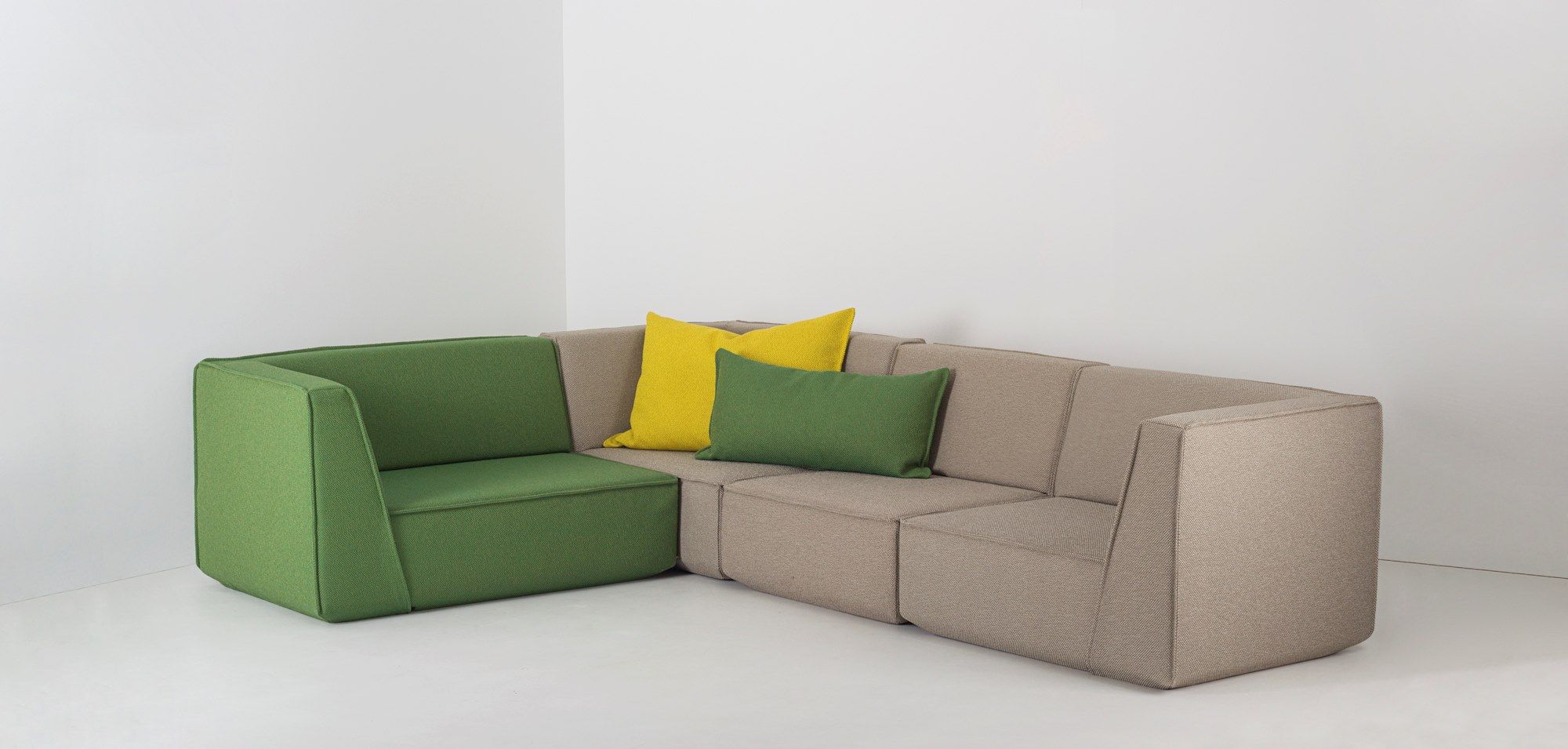 CUBIT Modular 4 seater fabric sofa By Cubit by Mymito