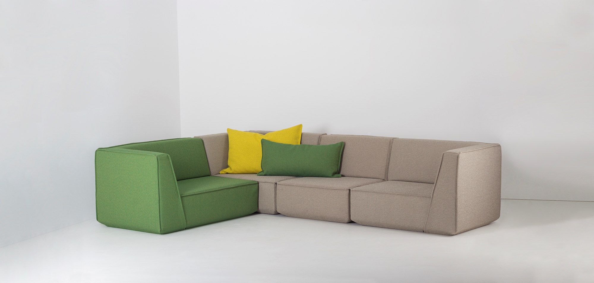 CUBIT Modular 4 seater fabric sofa By Cubit by Mymito