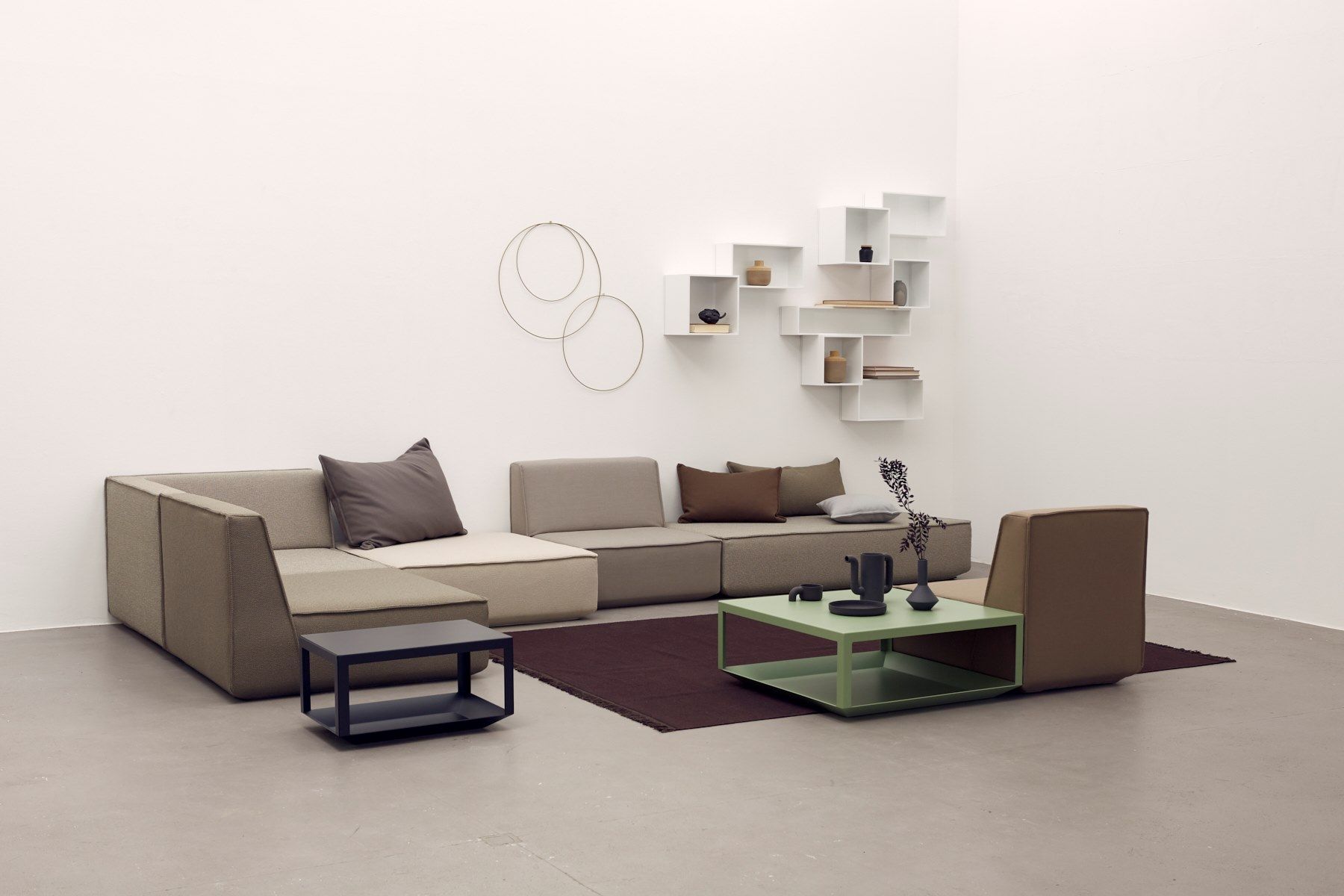 CUBIT Modular 5 seater fabric sofa By Cubit by Mymito