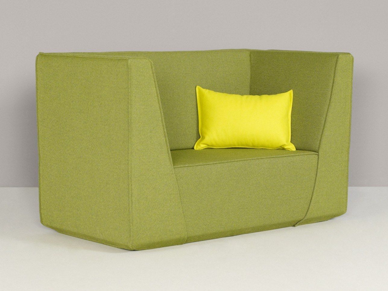 CUBIT Fabric armchair with removable cover with armrests By Cubit by Mymito