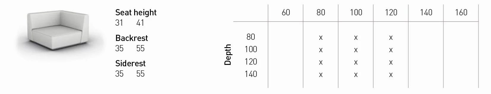 CUBIT Corner fabric armchair By Cubit by Mymito