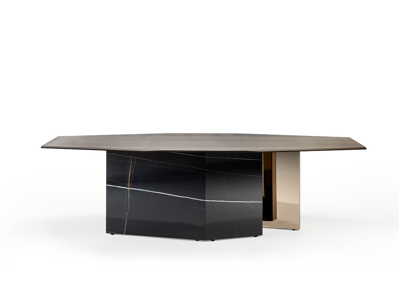 CUBITUM 72 Octagonal glass dining table By Reflex | design Riccardo ...