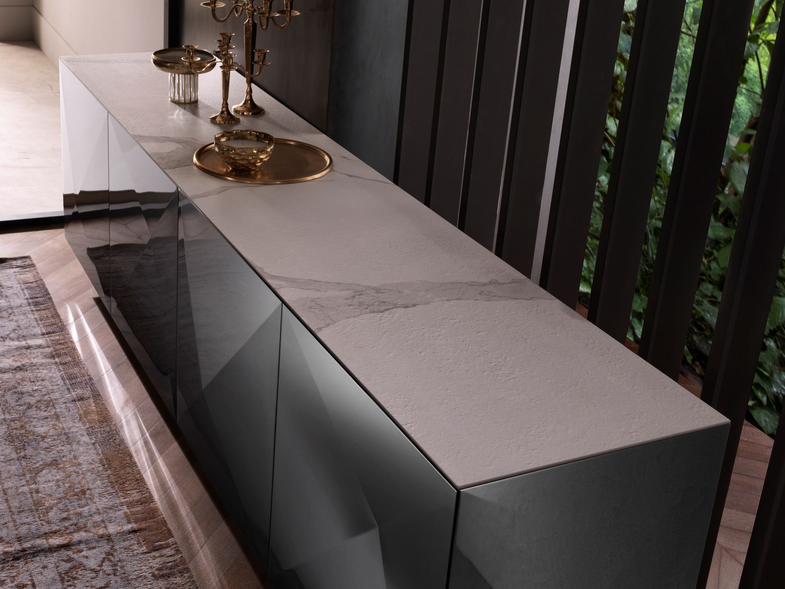 CUBRIC | Steel sideboard By RIFLESSI