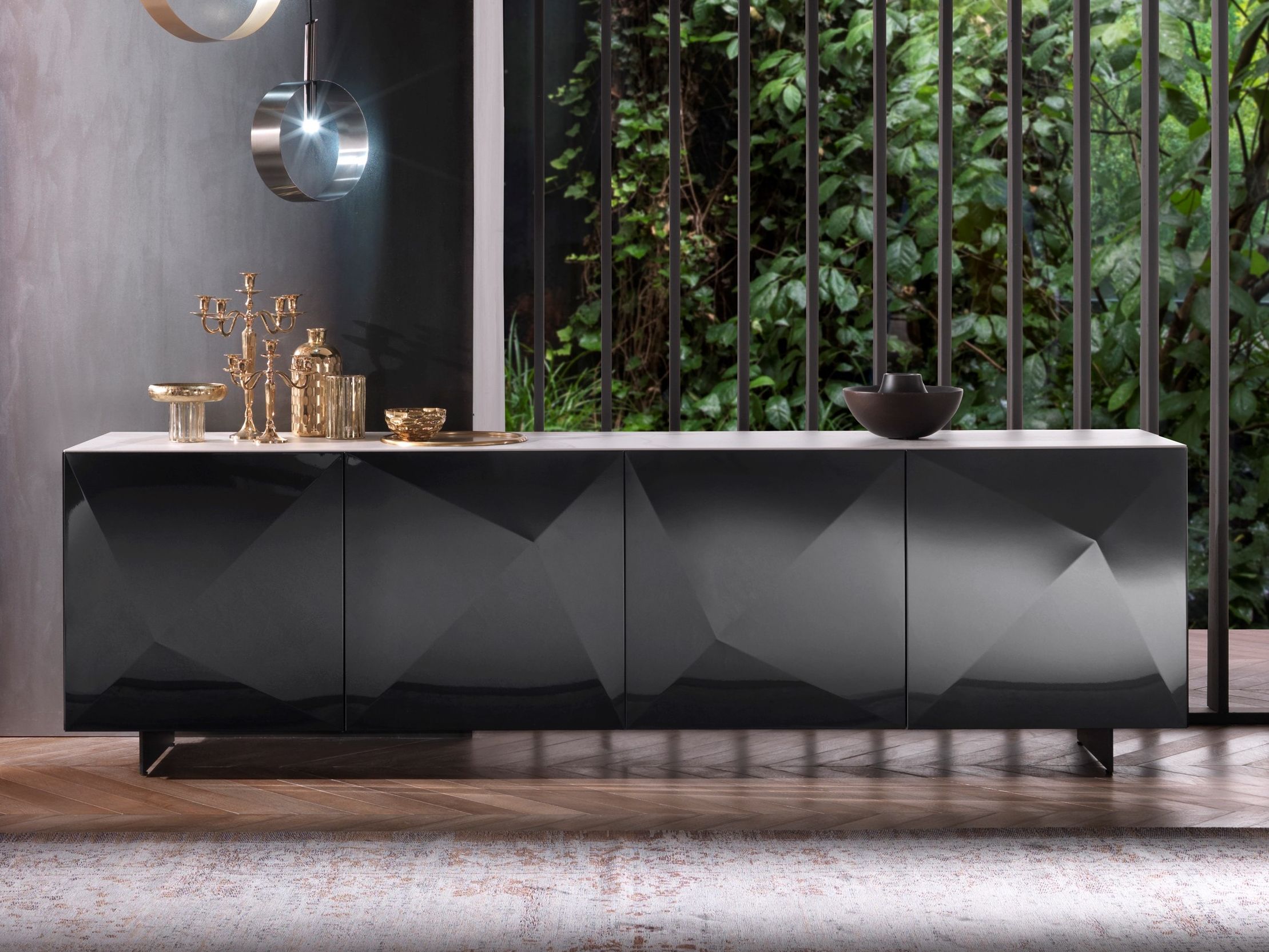 CUBRIC | Steel sideboard By RIFLESSI