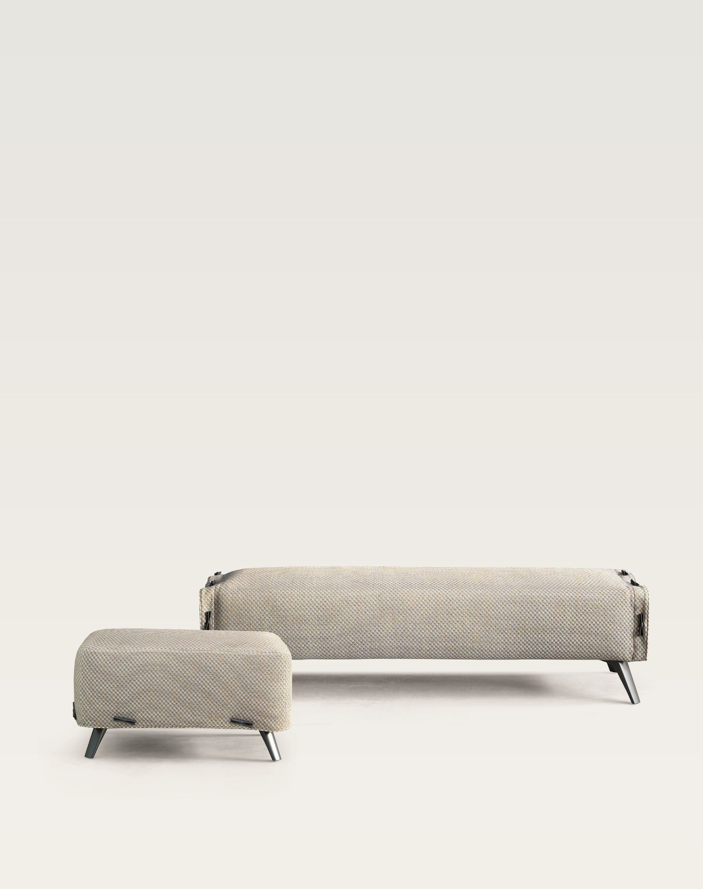 CUFF BENCH Upholstered fabric bench By Bonaldo | design Mauro Lipparini