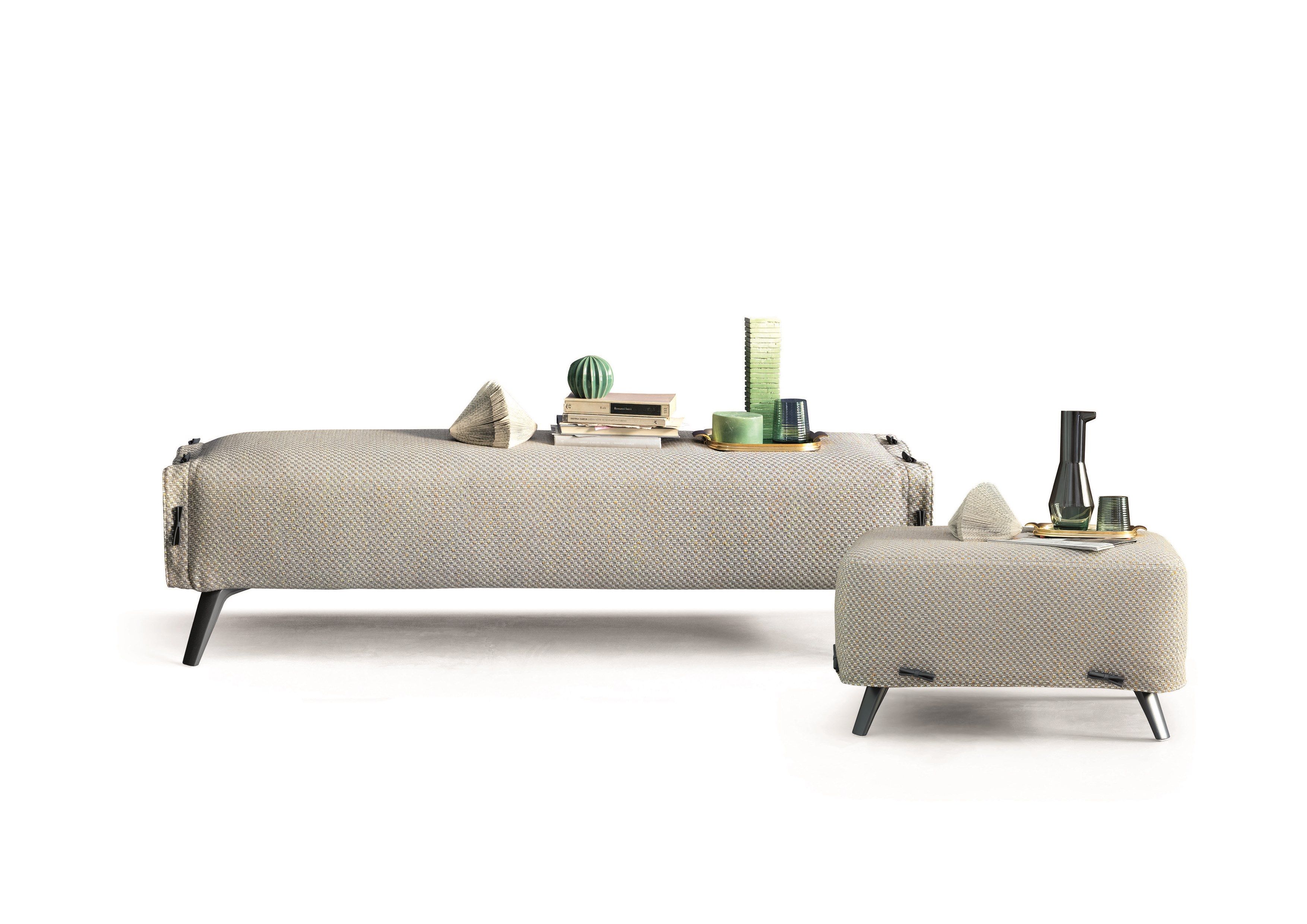 CUFF BENCH Upholstered fabric bench By Bonaldo | design Mauro Lipparini