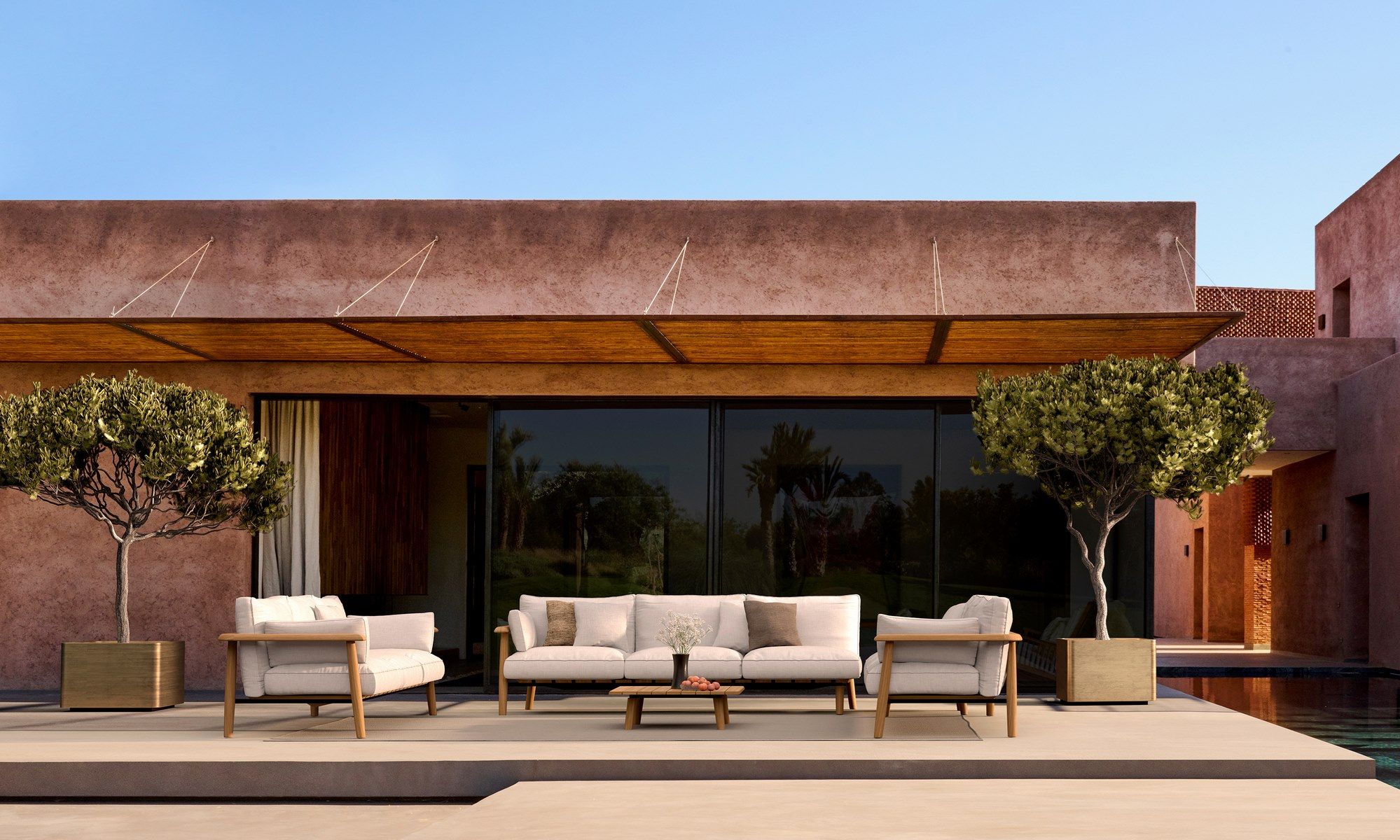 CUPRUM Square brass planter By Royal Botania | design Jan Buelens