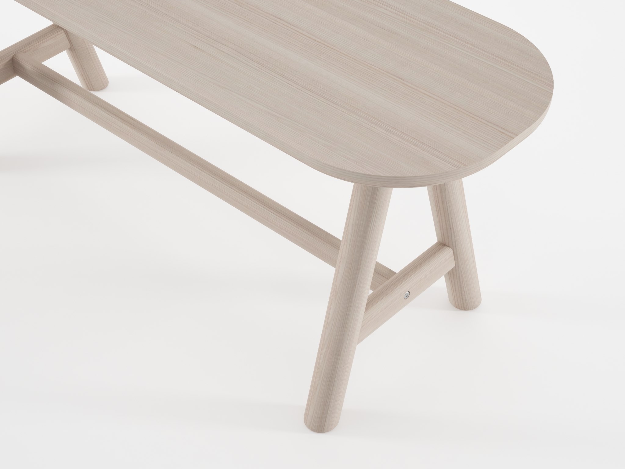 CURBUS Solid wood bench By KARPENTER | design Hugues Revuelta