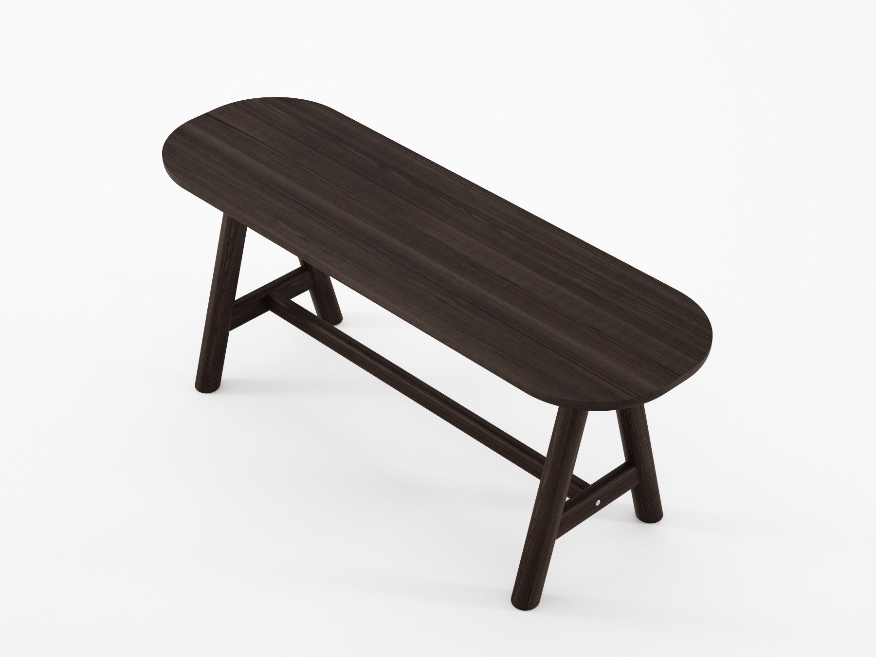 CURBUS Solid wood bench By KARPENTER | design Hugues Revuelta