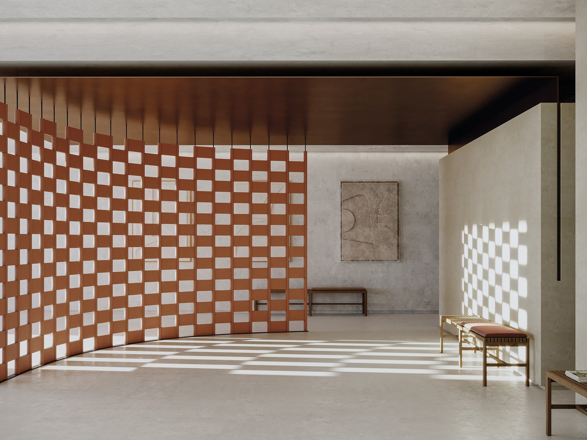 CURTAIN Partition wall By Exagres | design SUMMUMSTUDIO