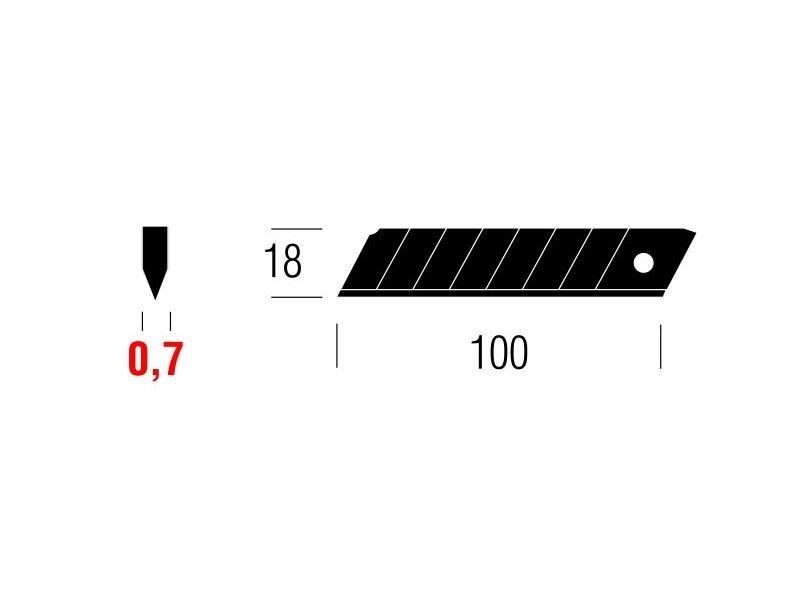 CUTTER BLACK BLADE PROFESSIONALE By METRICA