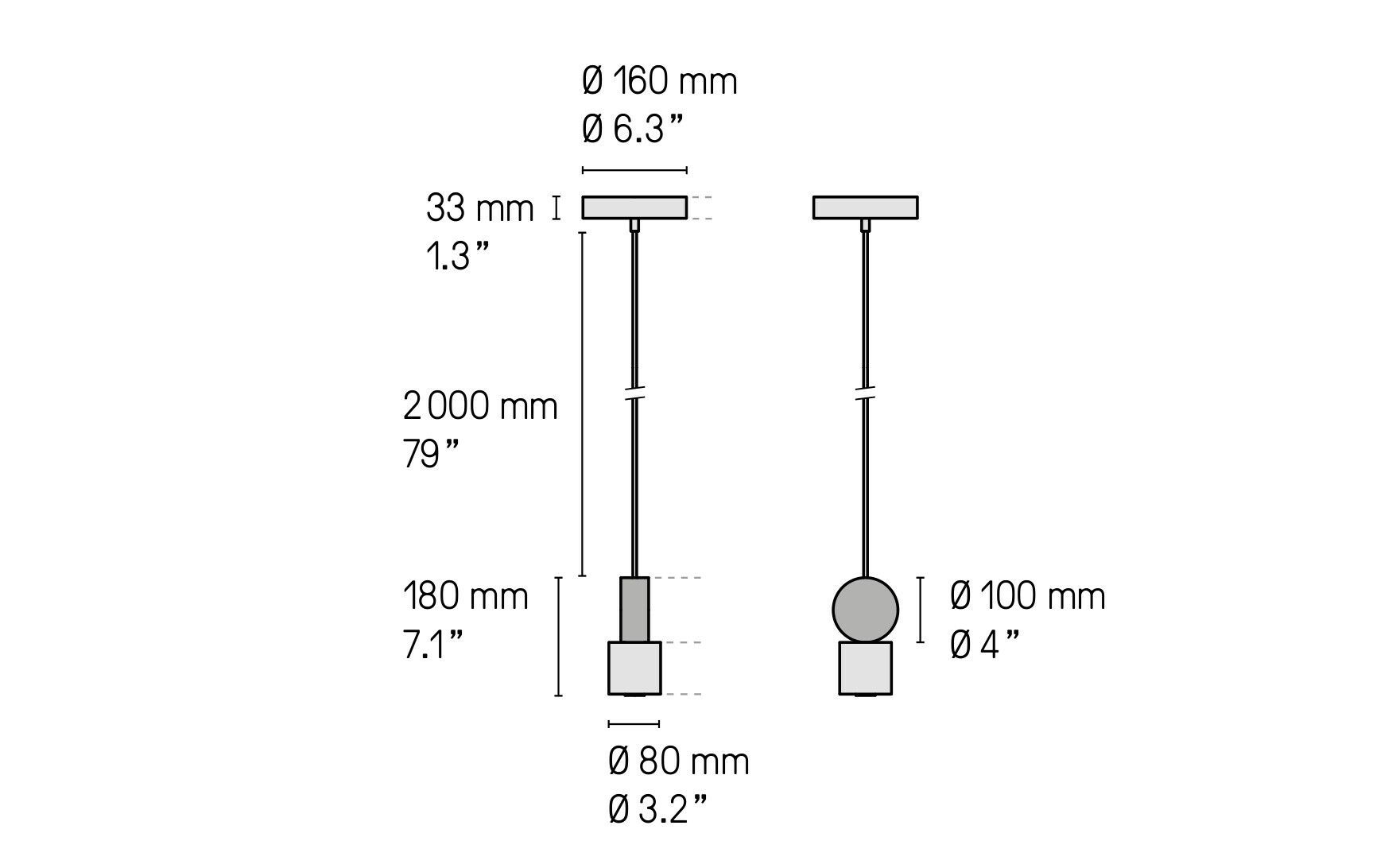 CALÉ(E) V1 Pendant lamp By CVL Luminaires