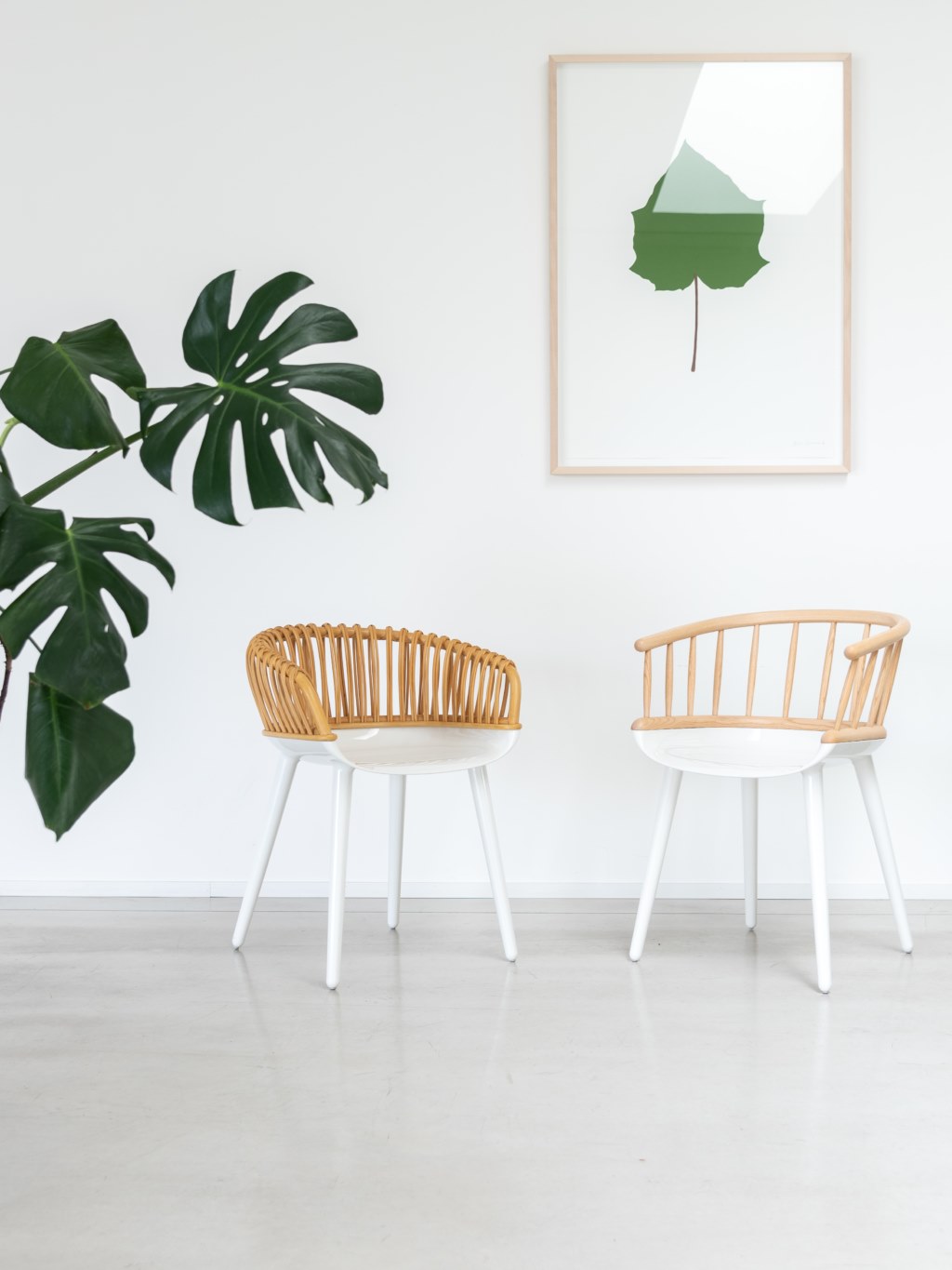 CYBORG CLUB Woven wicker chair with armrests By Magis